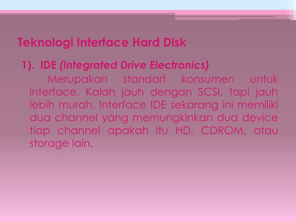 PPT - Pertemuan 9 ( Lanjutan ) Sejarah Perkembangan harddisk PowerPoint ...