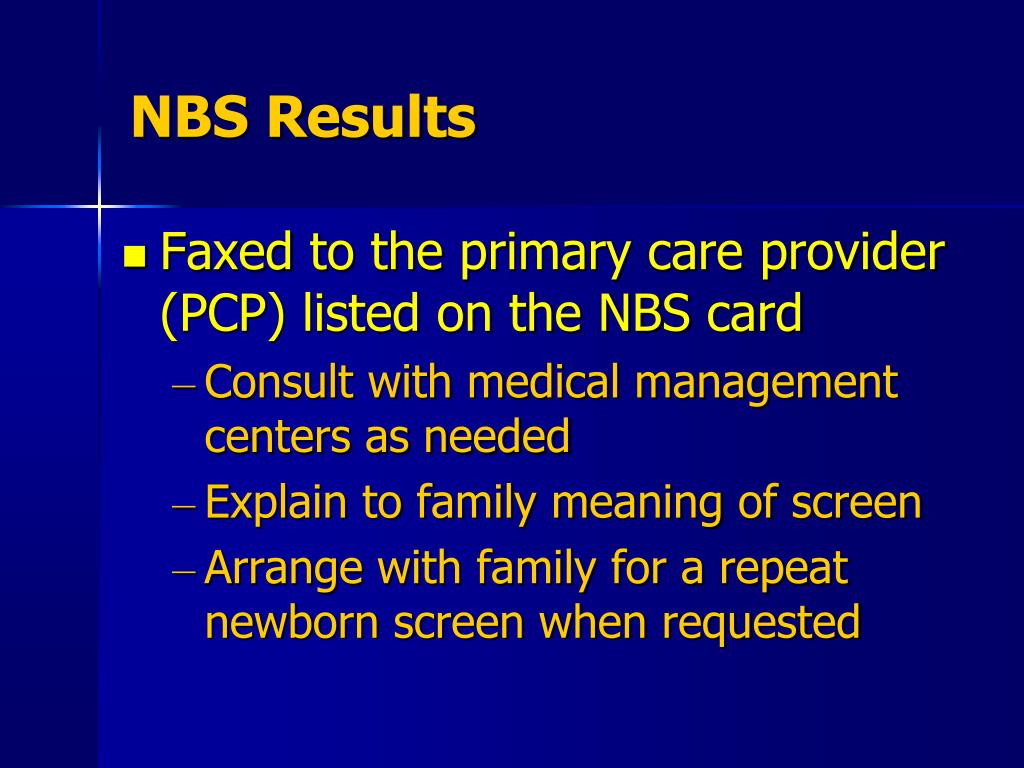 PPT - Newborn Screening and Children’s Special Health Care Services ...