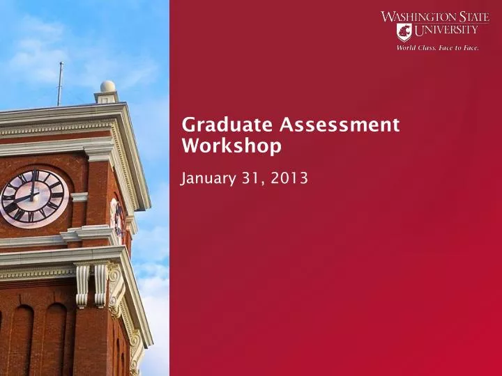 PPT - Graduate Assessment Workshop PowerPoint Presentation, free ...