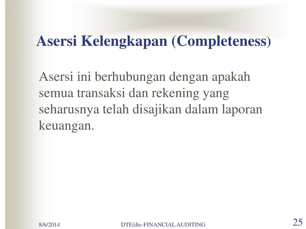PPT - PEMERIKSAAN LAPORAN KEUANGAN (FINANCIAL AUDITING) PowerPoint ...