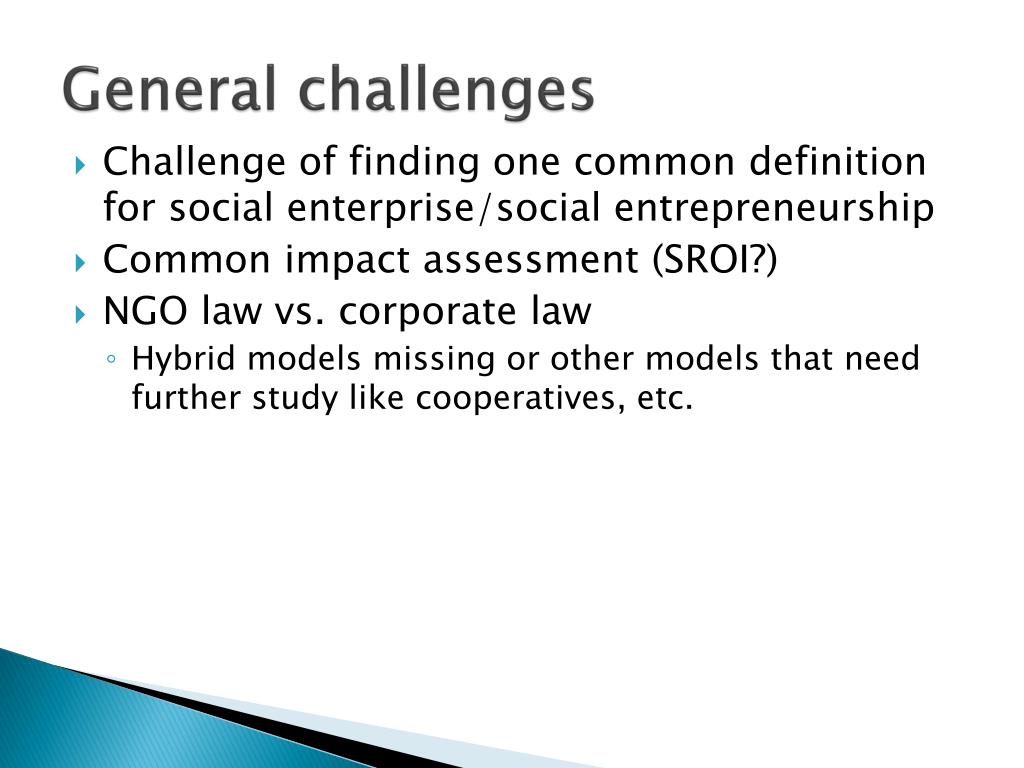 PPT - Social Entrepreneurship & Social Investment: Opportunities and ...