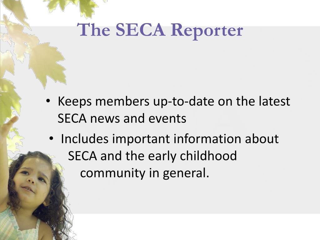 PPT - SOUTHERN EARLY CHILDHOOD ASSOCIATION AN ORGANIZATION COMMITTED TO ...
