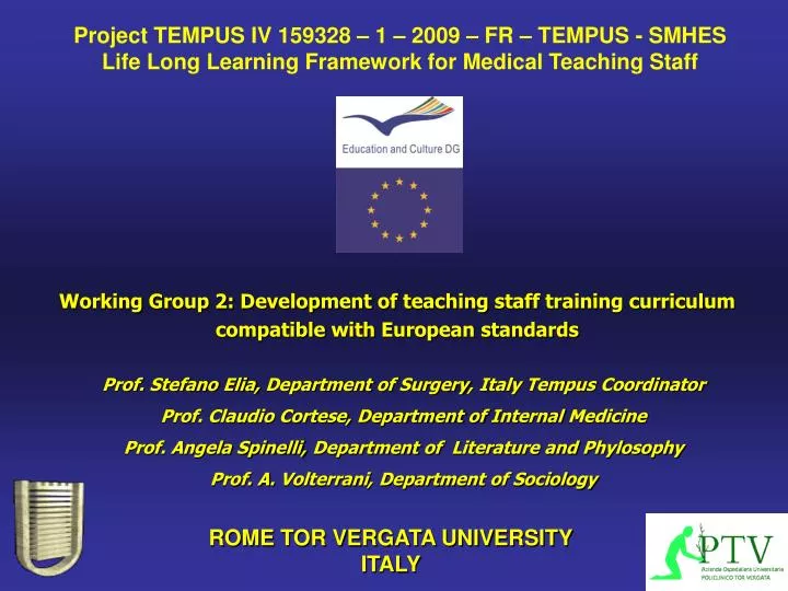 PPT - ROME TOR VERGATA UNIVERSITY ITALY PowerPoint Presentation, free ...