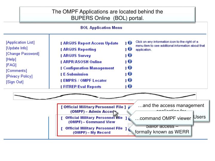 PPT - Official Military Personnel File (OMPF) Command View and ...