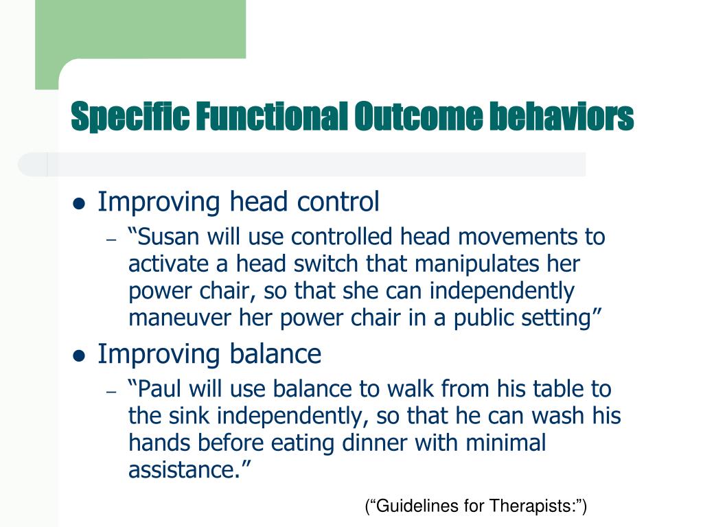 PPT - Functional Outcomes and Therapeutic Benefits of Recreation ...