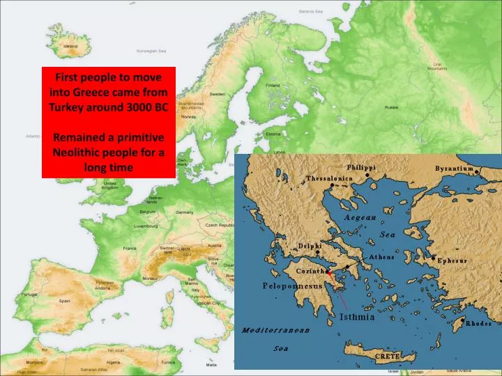 PPT - First people to move into Greece came from Turkey around 3000 BC ...