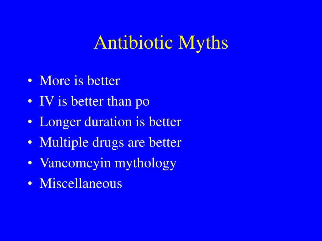 PPT - The War on Drugs: The Mythology of Antibiotics PowerPoint ...