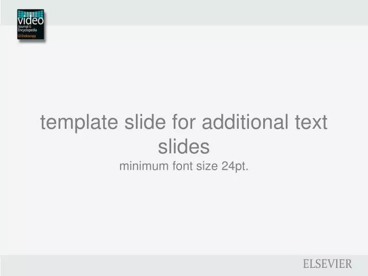 PPT Template Slide For Additional Text Slides Minimum Font Size 24pt 