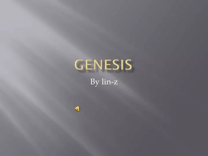 PPT - Genesis PowerPoint Presentation, free download - ID:2924999