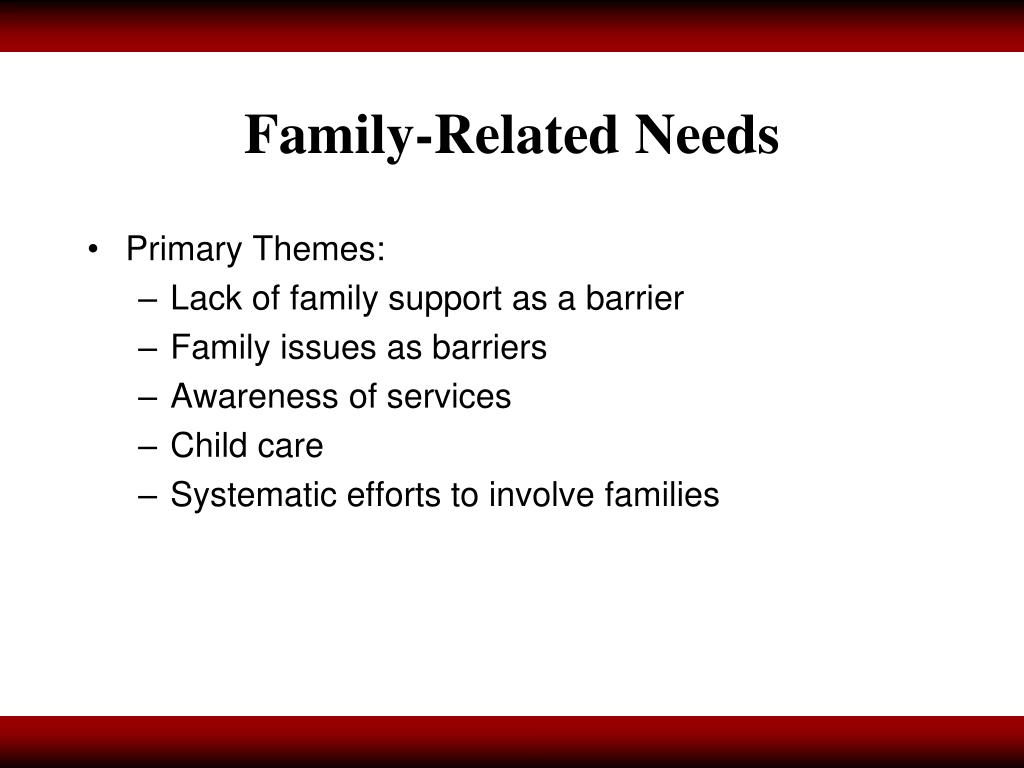 PPT - Family Perspectives of the Vocational Rehabilitation Needs of ...