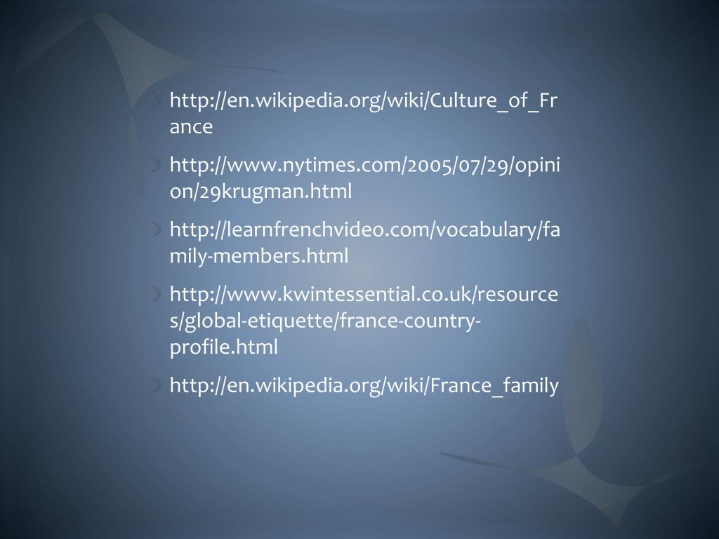 PPT - FAMILY LIFE IN FRANCE PowerPoint Presentation, free download - ID ...