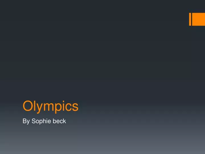 PPT - Olympics PowerPoint Presentation, free download - ID:2925672