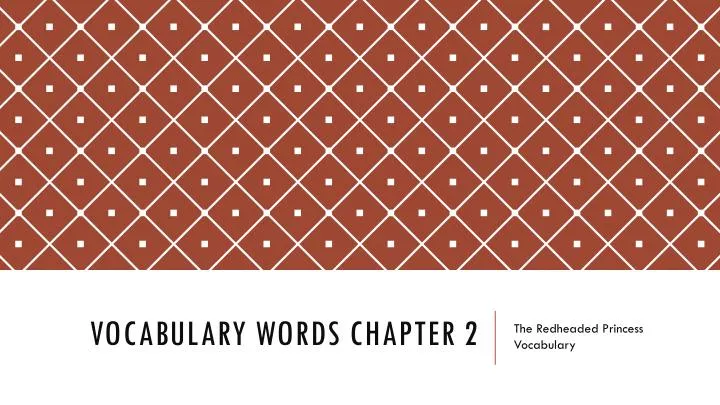 PPT - Vocabulary Words CHAPTER 2 PowerPoint Presentation, free download ...
