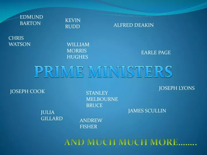 PPT - PRIME MINISTERS PowerPoint Presentation, free download - ID:2926137