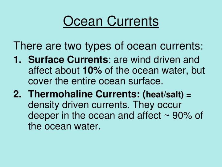 PPT - Ocean Currents PowerPoint Presentation - ID:2926172