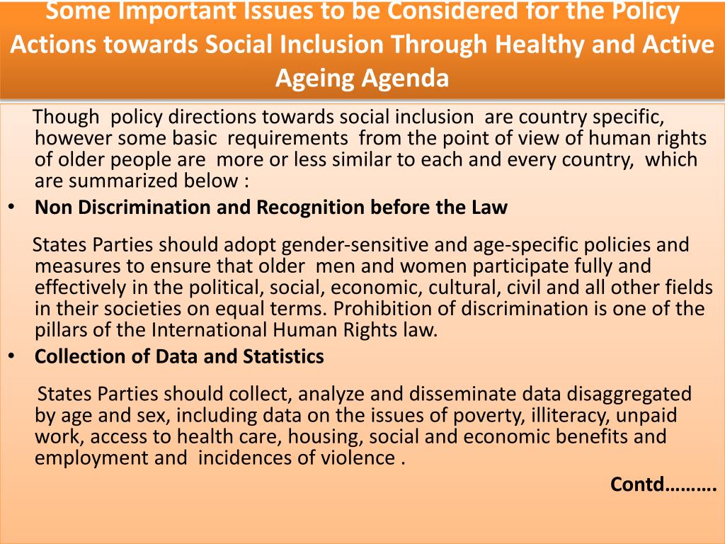 PPT - Social Inclusion and Awareness Raising In an Ageing Society ...
