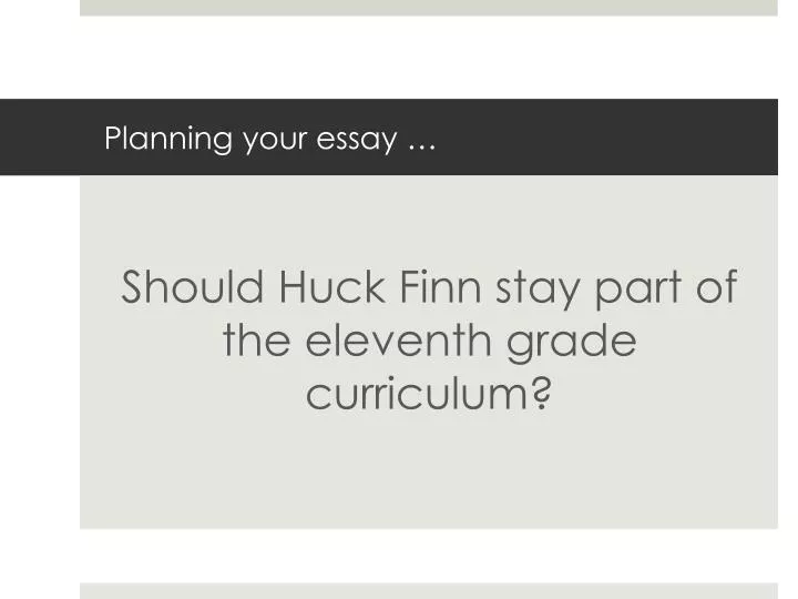PPT - Planning your essay … PowerPoint Presentation, free download - ID ...