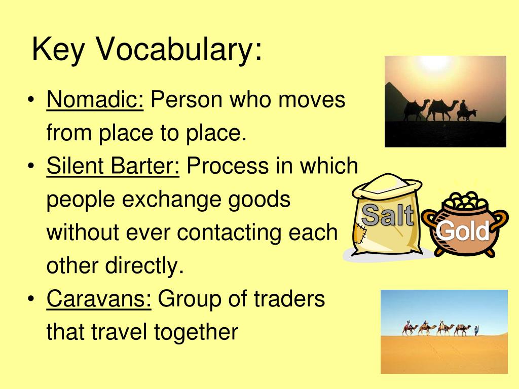 PPT - Trading Salt for Gold in West Africa PowerPoint Presentation ...
