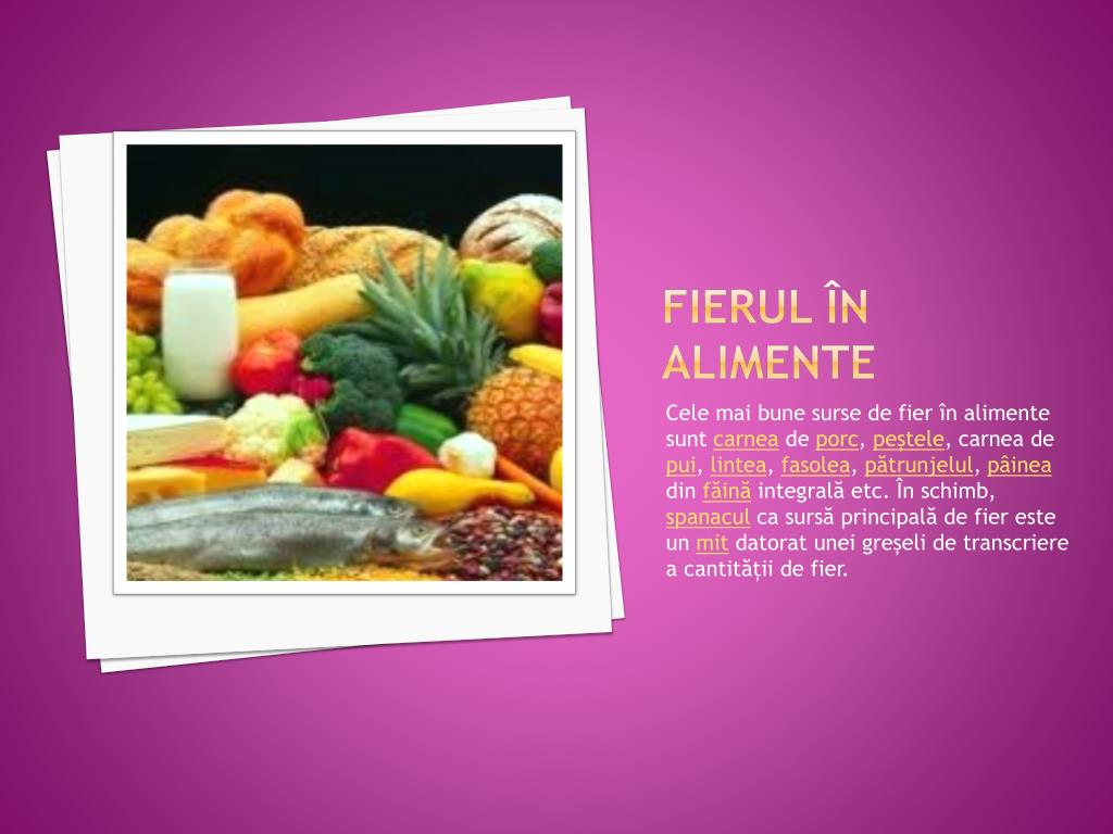 PPT - Rolul fiziologic al fierului PowerPoint Presentation, free ...