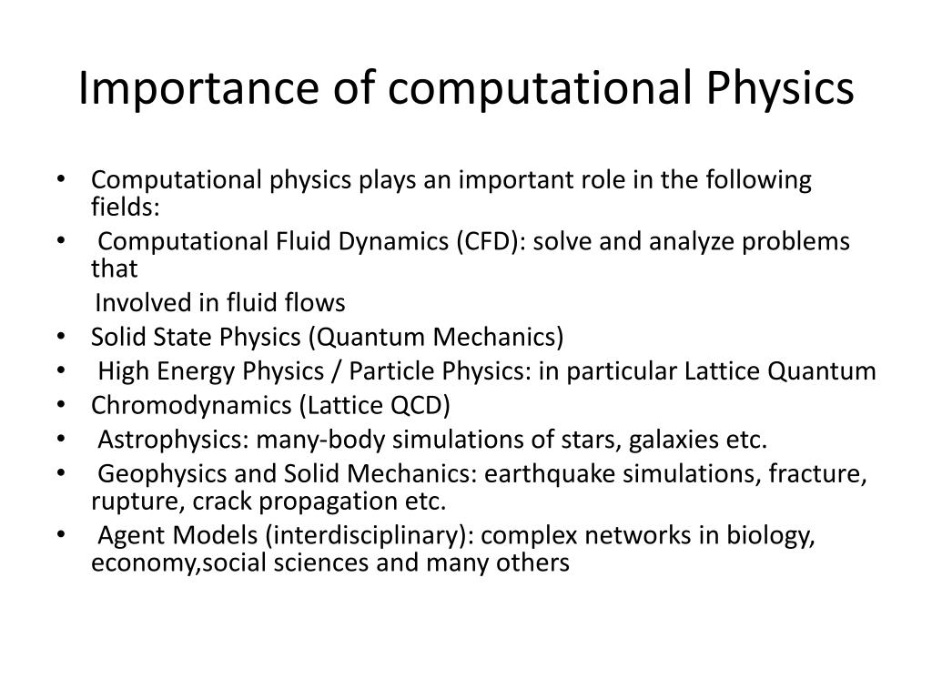 PPT - Computational Physics PowerPoint Presentation, free download - ID ... PPT - Computational Physics PowerPoint Presentation, free download - ID ...