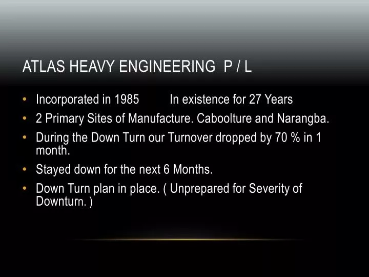 PPT - ATLAS HEAVY ENGINEERING p / l PowerPoint Presentation, free ...