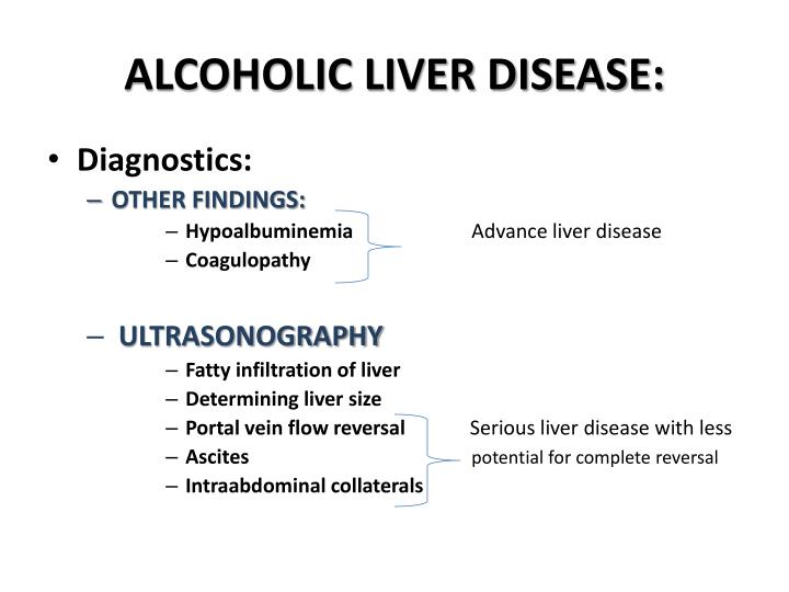 PPT - ALCOHOLIC LIVER DISEASE: PowerPoint Presentation - ID:2927170