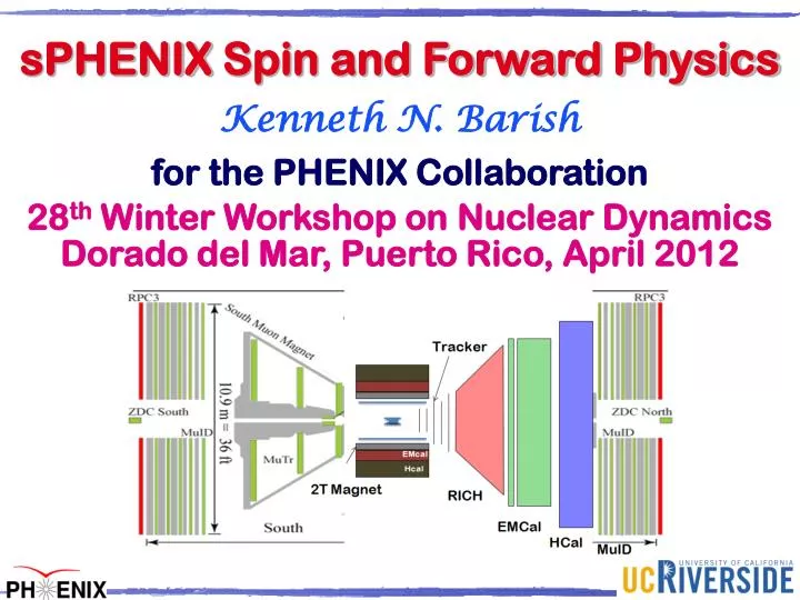 PPT - Kenneth N. Barish for the PHENIX Collaboration 28 th Winter ...