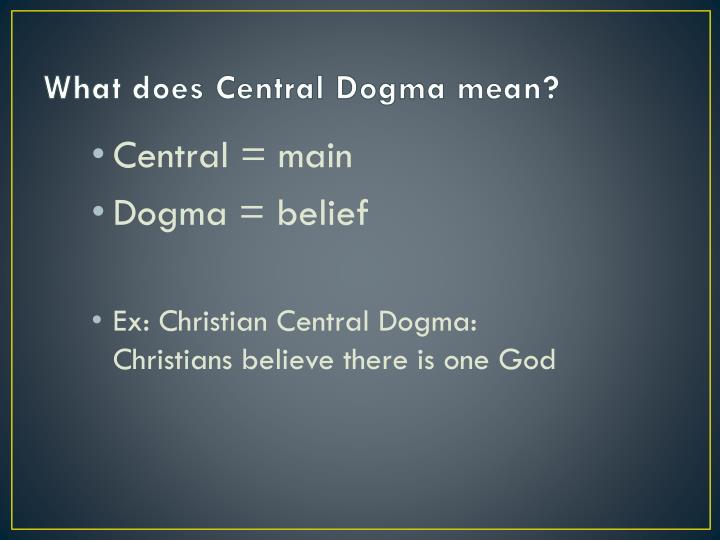 Dogma Meaning
