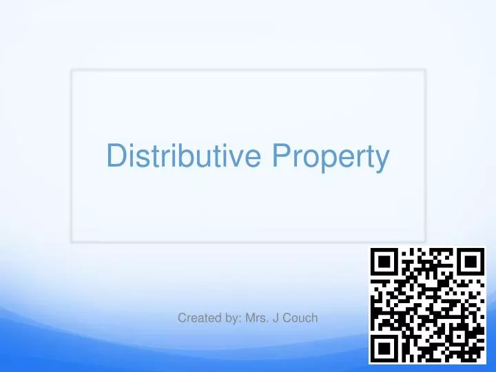 PPT - Distributive Property PowerPoint Presentation, free download - ID ...