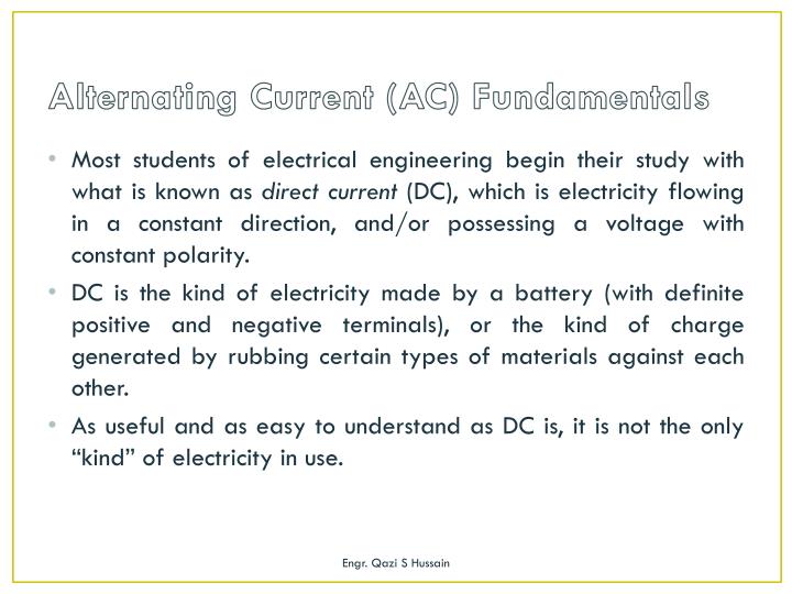 PPT - Alternating Current (AC) Fundamentals PowerPoint Presentation ...