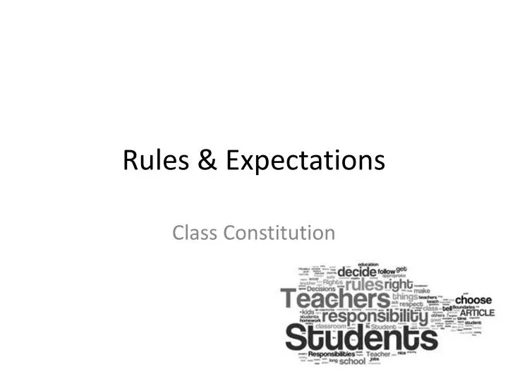 PPT - Rules & Expectations PowerPoint Presentation, free download - ID ...