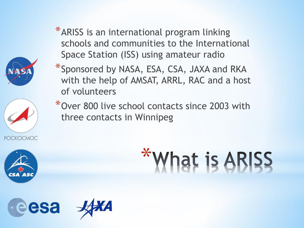 PPT - Shaftesbury High School ARISS Telebridge Station VE4ISS ...