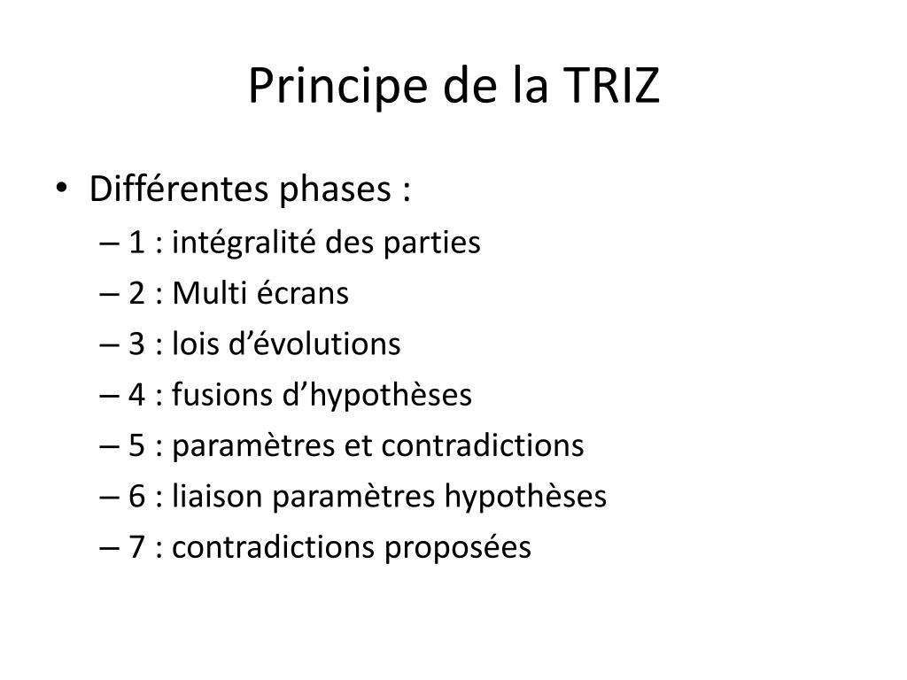 PPT - Etude et amélioration d’une brouette électrique grâce à la TRIZ ...