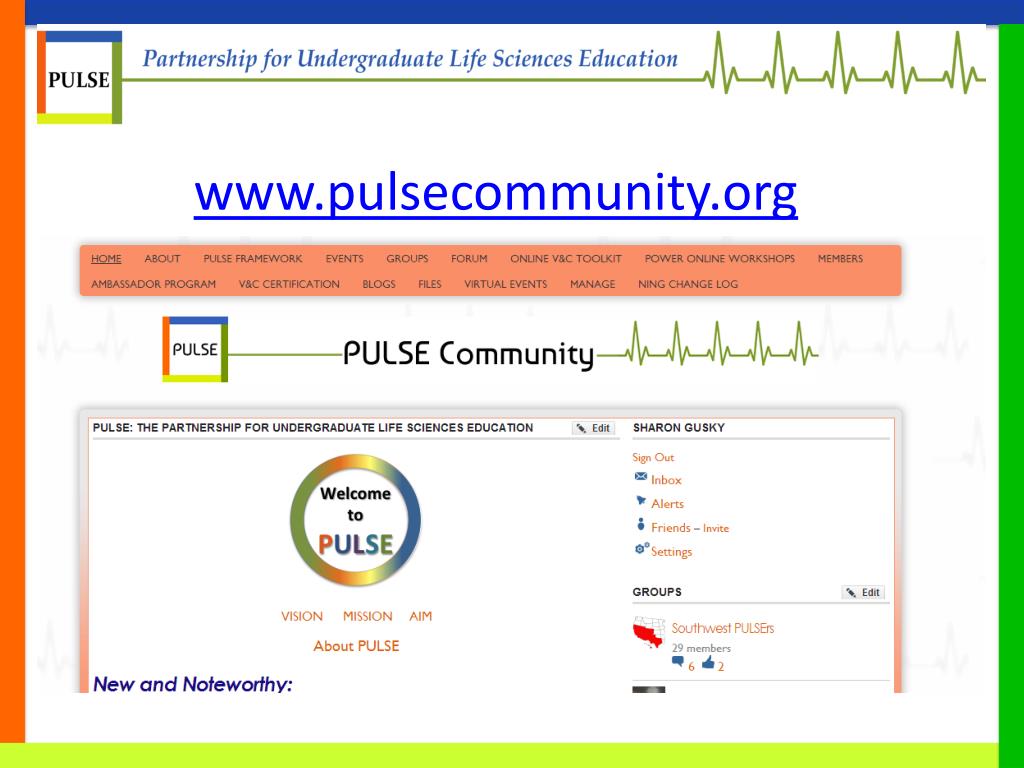 PPT - Partnership for Undergraduate Life Science Education (PULSE ...