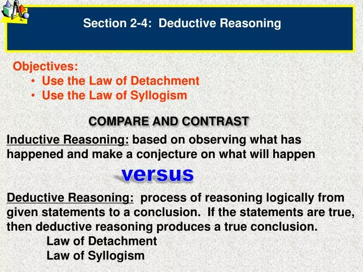 Ppt Section 2 4 Deductive Reasoning Powerpoint Presentation Free