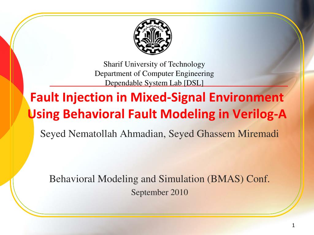 Ppt Fault Injection In Mixed Signal Environment Using Behavioral Fault Modeling In Verilog A 5537