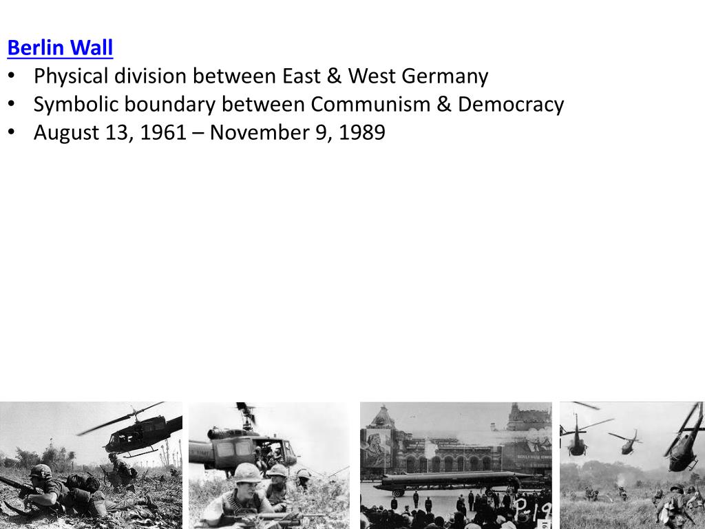 PPT - Berlin Wall Physical division between East & West Germany ...