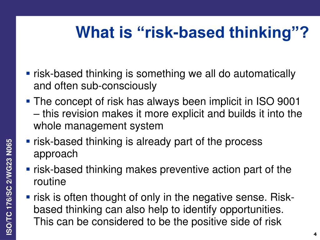 PPT - ISO 9001:2015 “Risk Based Thinking” PowerPoint Presentation, free ... PPT - ISO 9001:2015 “Risk Based Thinking” PowerPoint Presentation, free ...