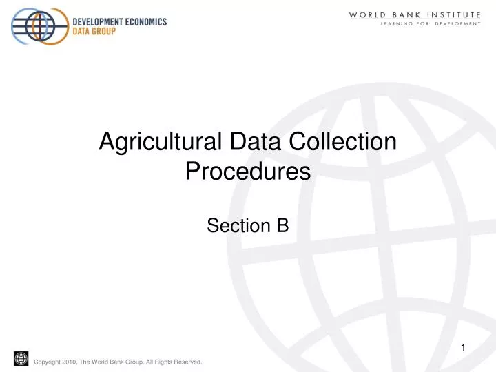 PPT - Agricultural Data Collection Procedures PowerPoint Presentation ...