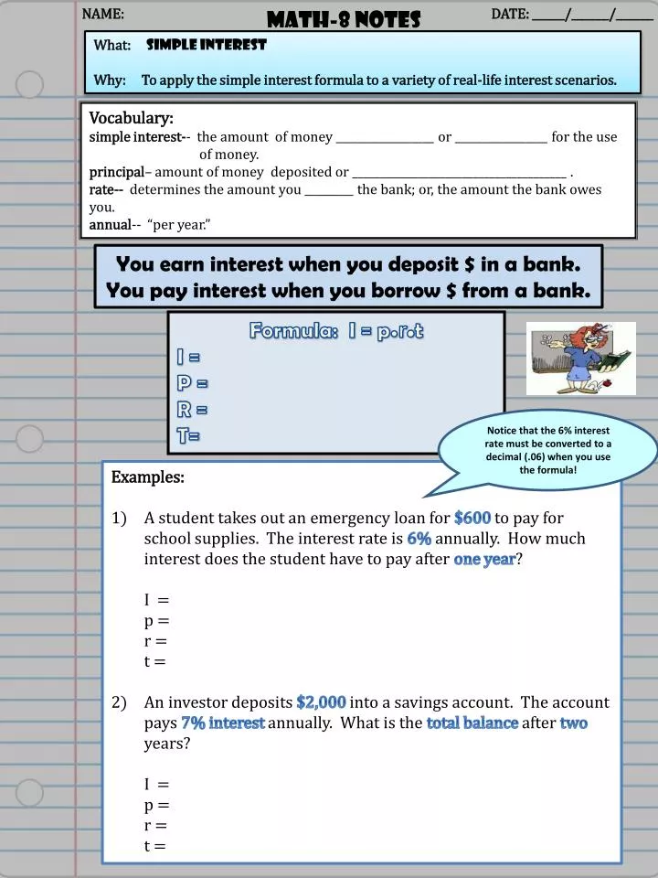 PPT - Math-8 NOTES PowerPoint Presentation, free download - ID:2931289