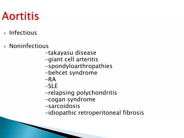 PPT - Aortitis PowerPoint Presentation, free download - ID:2931445