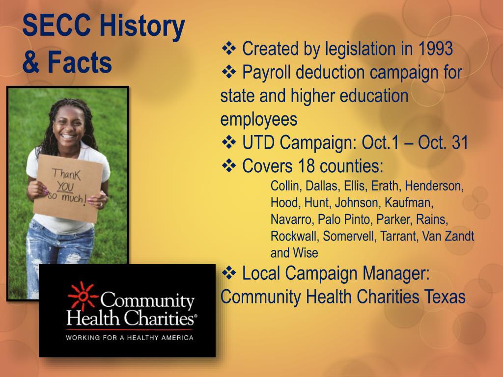 PPT - The University of Texas at Dallas Volunteer Training - SECC ...