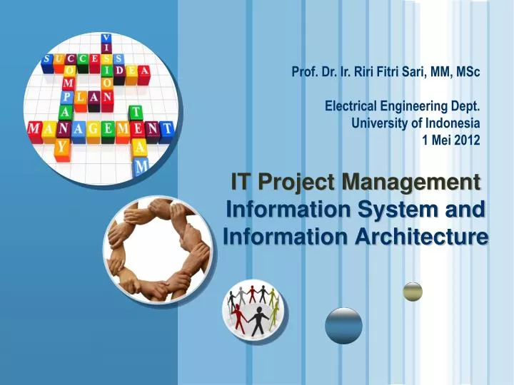PPT - IT Project Management Information System and Information ...