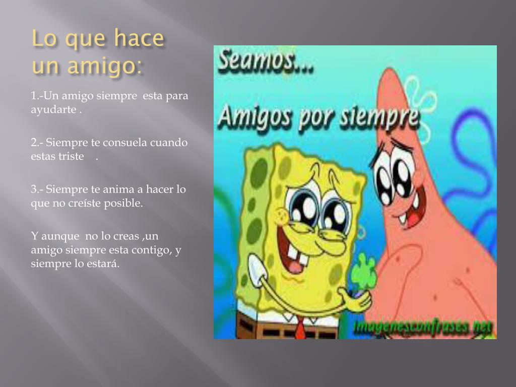 PPT - “ El significado de la amistad” PowerPoint Presentation, free ...