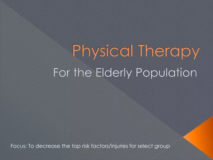 PPT - Physical Therapy PowerPoint Presentation, free download - ID:2932063