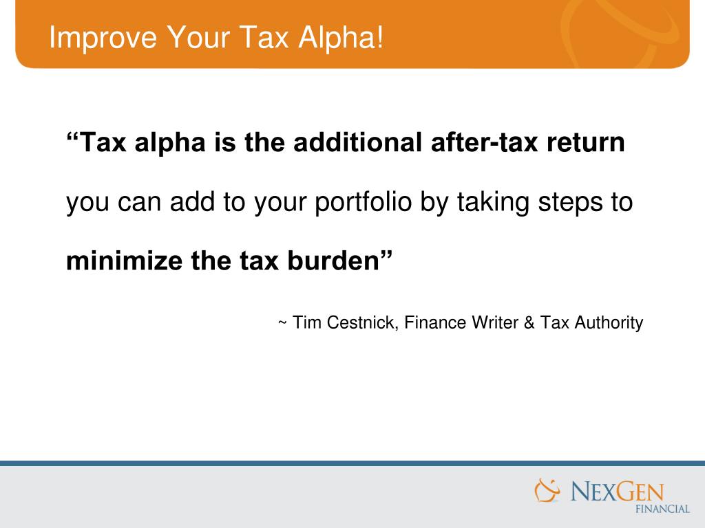 PPT - A NexGen Tax Primer: Life Insurance & Tax Efficient Wealth ...