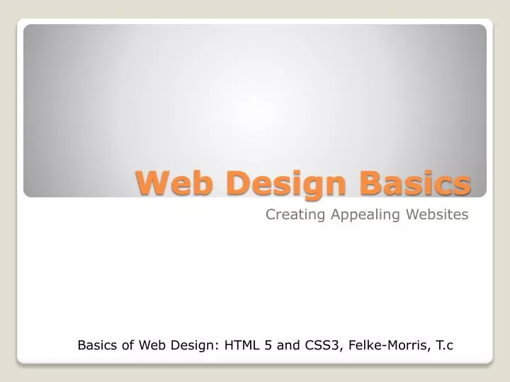 PPT - Web Design Basics PowerPoint Presentation, free download - ID:2933503