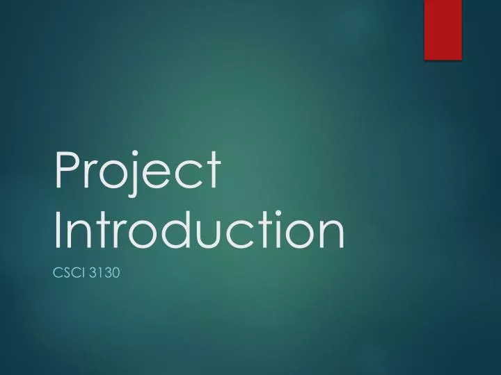 PPT - Project Introduction PowerPoint Presentation, free download - ID ... PPT - Project Introduction PowerPoint Presentation, free download - ID ...