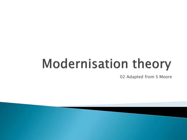 PPT - Modernisation theory PowerPoint Presentation, free download - ID ...