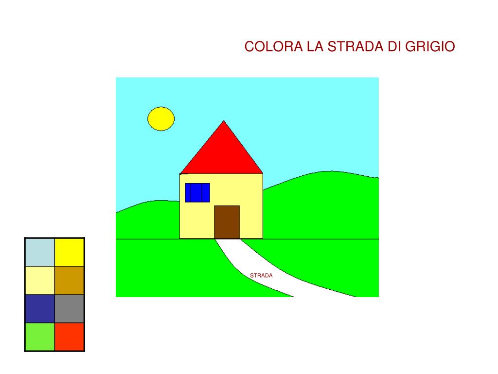 PPT - Colora il disegno seguendo le indicazioni PowerPoint Presentation ...